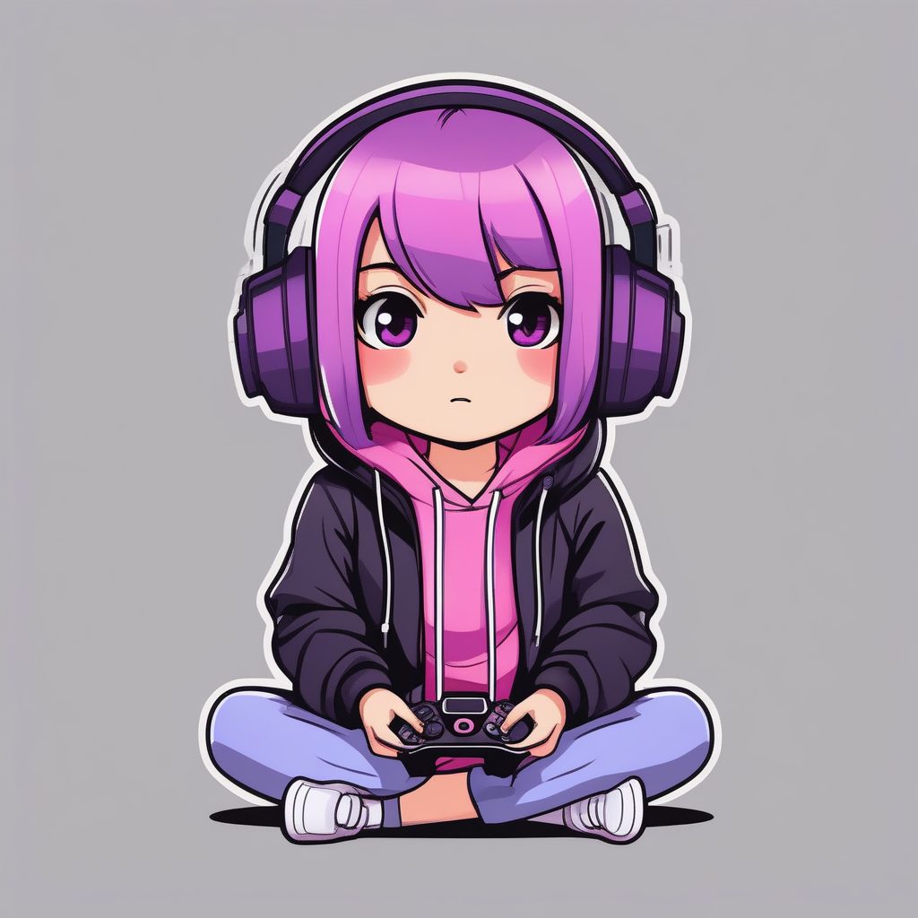 卡通极简风Q版魔法学徒女孩 2D插画AI提示词 - AI绘画提示词 - 可我AI