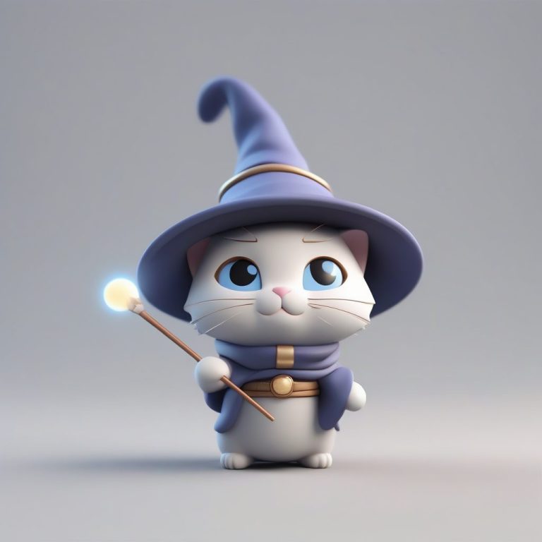 黑金配色旗袍萝莉：高雅Q版手办设计，C4D全身渲染图 - AI绘画提示词 - 可我AI