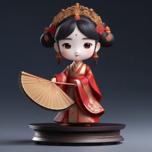 Midjourney生成盛唐Q版汉服小女孩：Octane渲染和8K高细节设置秘籍 - AI绘画教程 - 可我AI