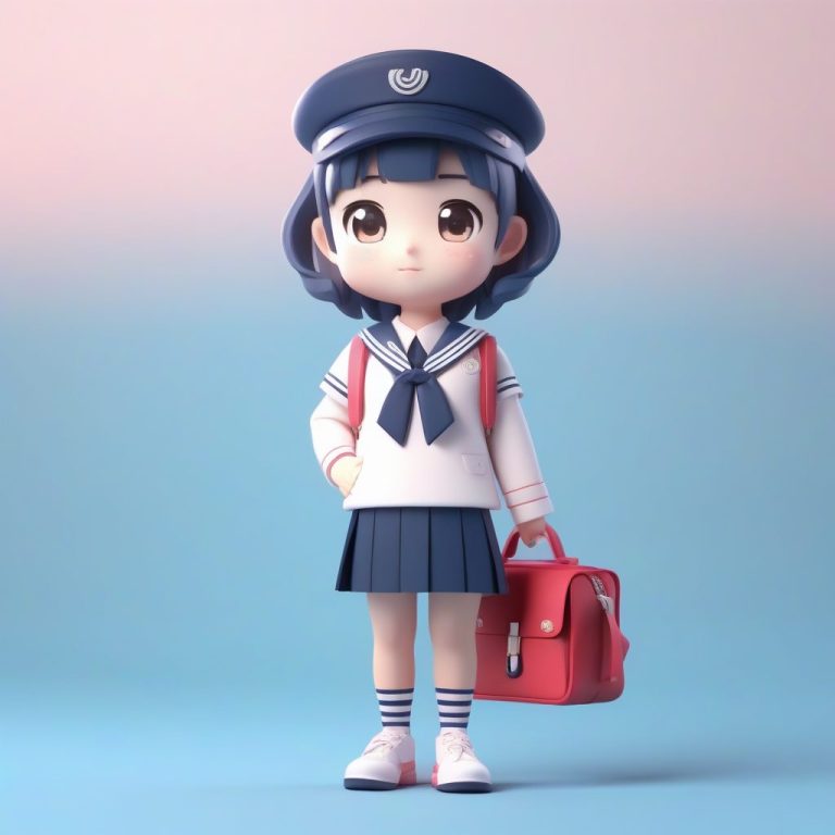 日系校服猫耳娘：Q版手办级AI绘画技巧（附8K提示词） - AI绘画提示词 - 可我AI